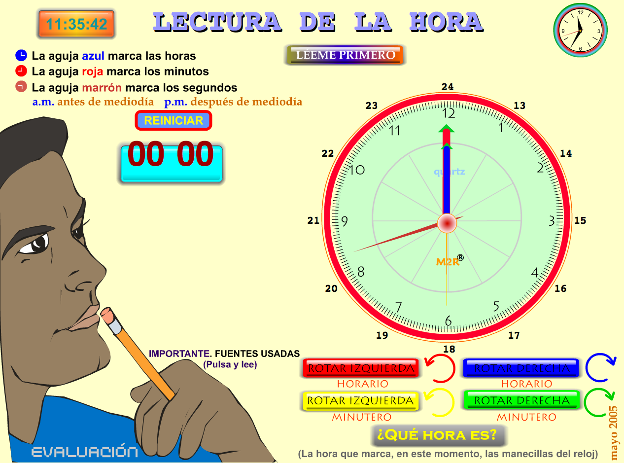 Lectura de la hora | Estimaciones y medidas de tiempo